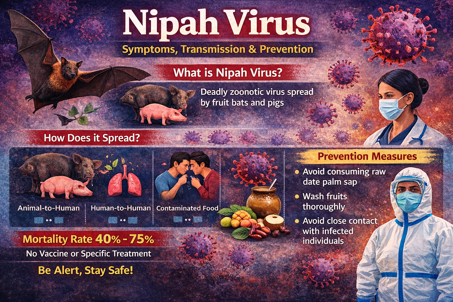 Nipah Virus: Causes, Symptoms, Prevention, and Why It Remains a Serious ...